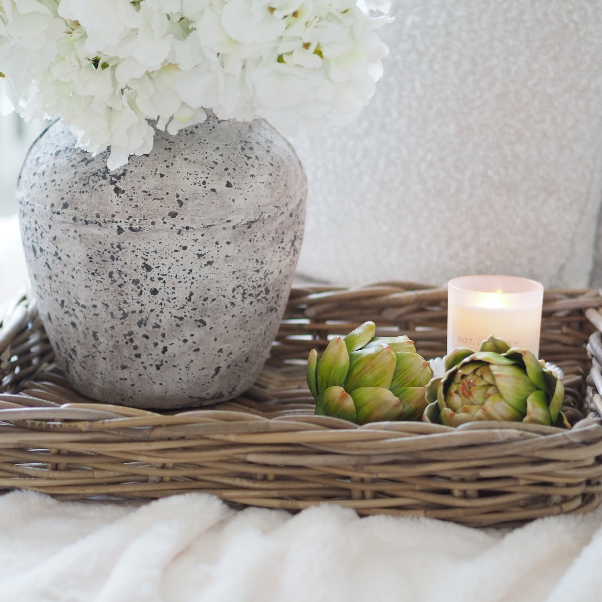 Large Rattan Willow Display Tray – Dot and Blush