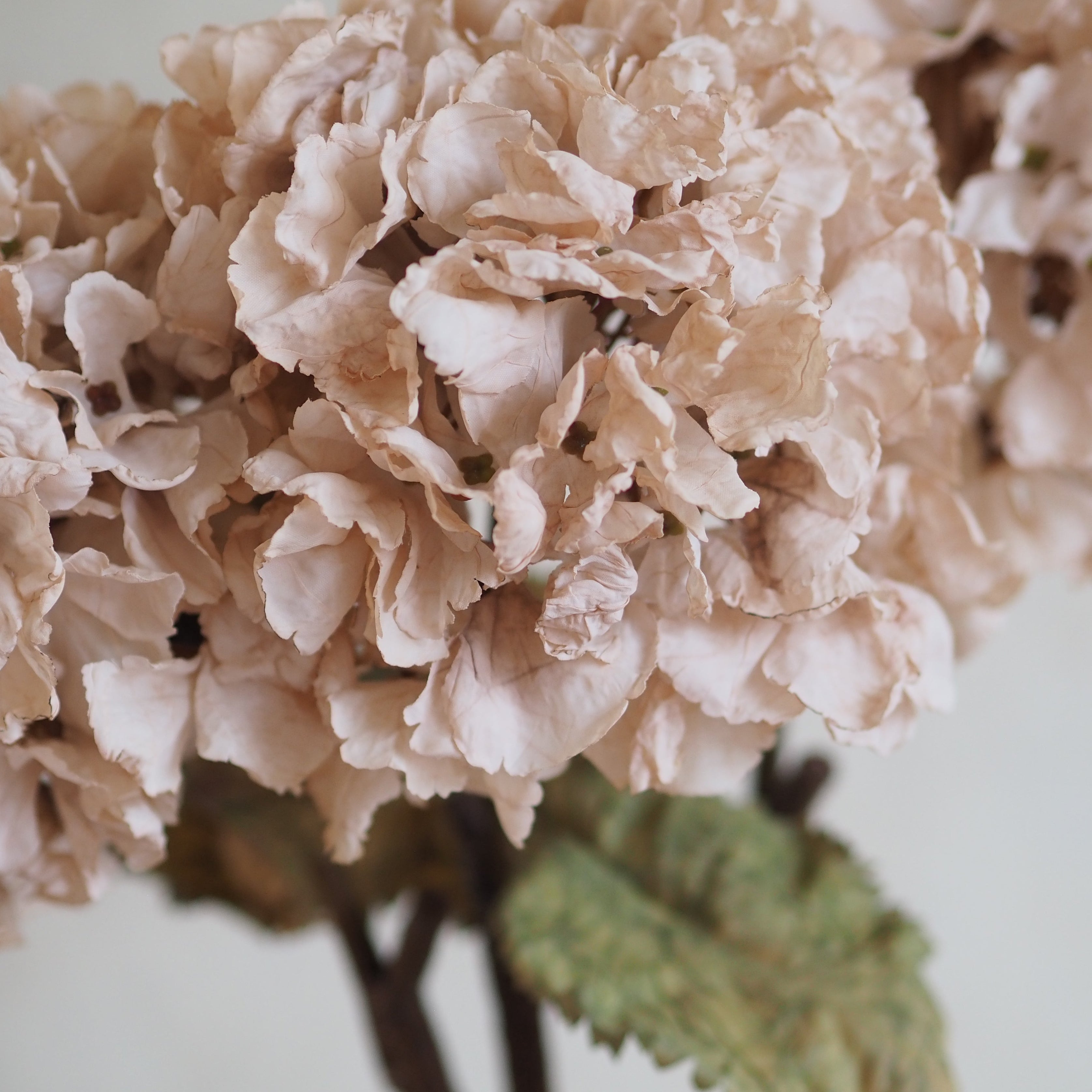 Classic Blush Hydrangea & Eucalyptus Faux Flower Bouquet – Dot and Blush